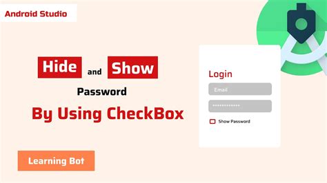 How To Hide And Show Password Using Checkbox In Andoid Studio Hide