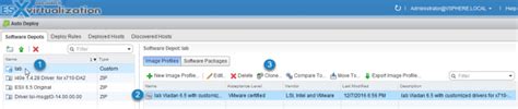 VMware VSphere And New Image Builder GUI Cloning A Profile ESX Virtualization