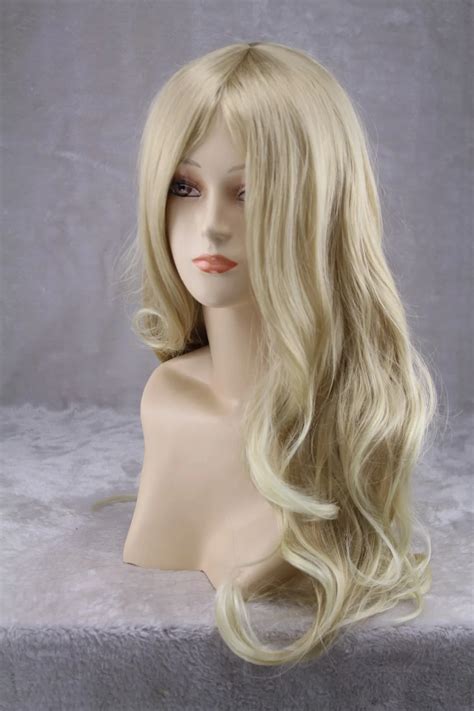 Harajuku Anime Wig Cosplay Women Sexy Full Long Curly Wavy Costume