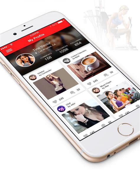 Latest 5 Profile Mobile Ui PSD For IPhone 6s On Behance