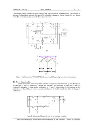 Small Signal Modeling Of Current Mode Controlled Modular DC DC Converters Using The State Space
