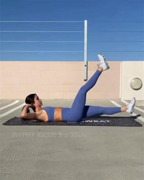Flutter Kicks Lover Abs Exercise From Chloe Ting Artofit