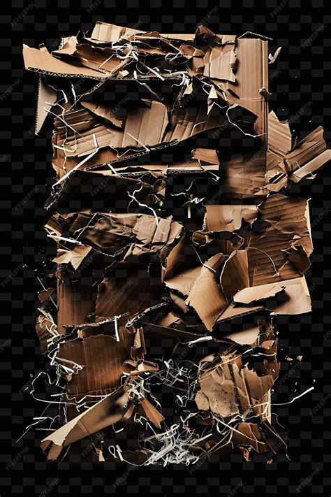 Torn Cardboard Fragments With Layered And Fibrous Structures Unique Texture Background Designs
