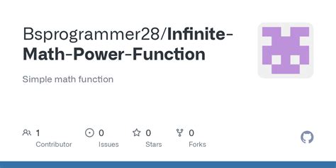 GitHub Bsprogrammer28 Infinite Math Power Function Simple Math Function