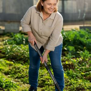 Heavy Duty 2 In 1 Garden Hoe With 3 Tine Cultivator Rake