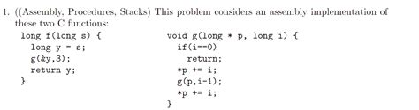 Solved 1 Assembly Procedures Stacks This Problem