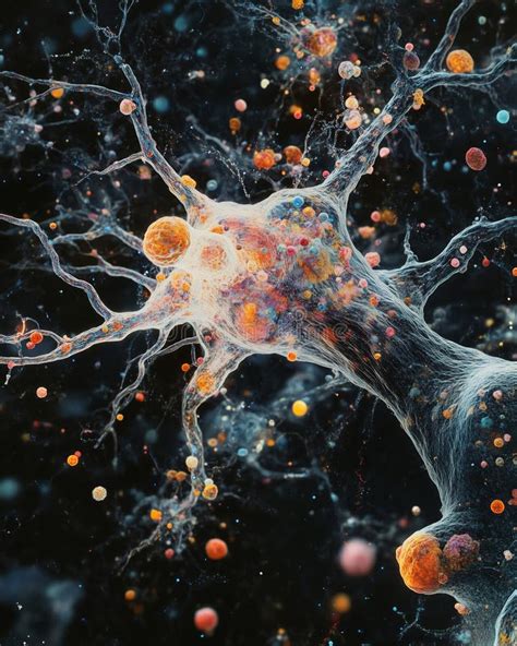 Visualization Dynamic Neuro Map Illustrating Intricate Neural