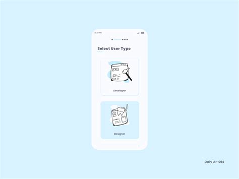 Daily Ui 064 Select User Type By Rita Queirós On Dribbble