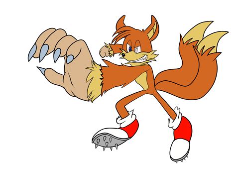 Tails The Werefox By Ardhamon On Deviantart