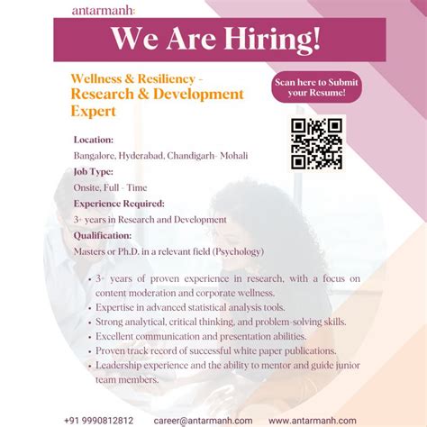 Jobopportunity Nowhiring Joinourteam Antarmanh Hiring Psychologists