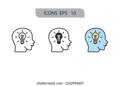 Understanding Icons Symbol Vector Elements Infographic Stock Vector