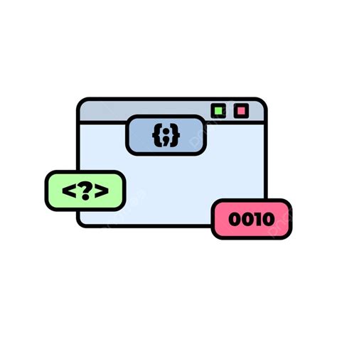 Coding Theme Flat Illustration Vector Coding Computer Math Png And