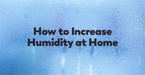 Cheap And Easy Ways To Increase Humidity In The Home Healthy Concepts With A Nutrition Bias