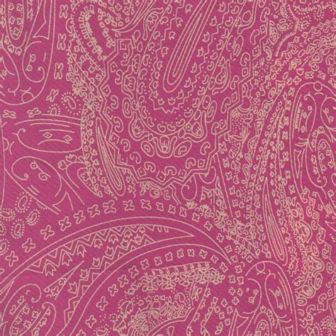 Cream Etched Paisley On Pink Classic Etchings By Benartex
