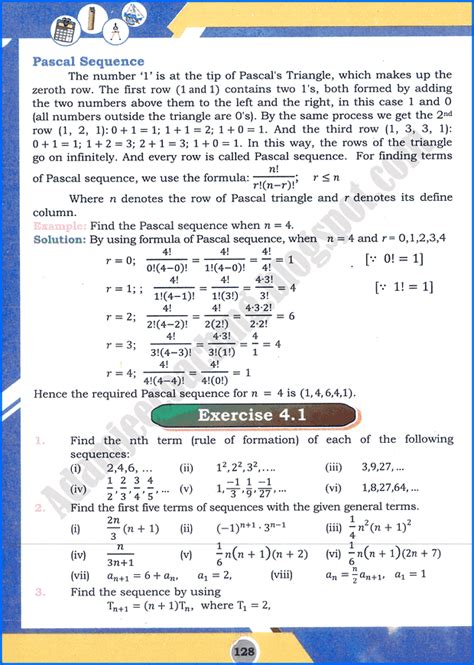 Adamjee Coaching Sequences And Series Unit 4 Maths Class 11th Text