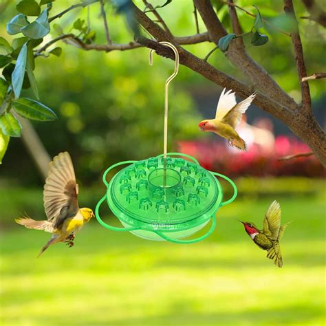 Czestpyake Hummingbird Feeder Clearance Red Flower Shape Durable Plastic Easy Fill Clean