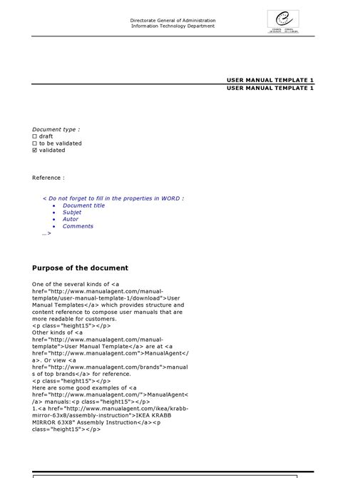 Step By Step User Guide Templates Word