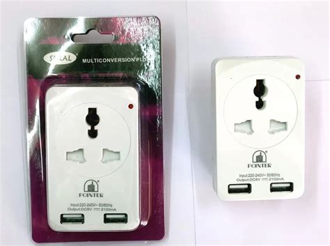 PIN MULTIPLUG WITH DUAL USB PORT At Piece USB Chargers And Accessories In Mumbai ID