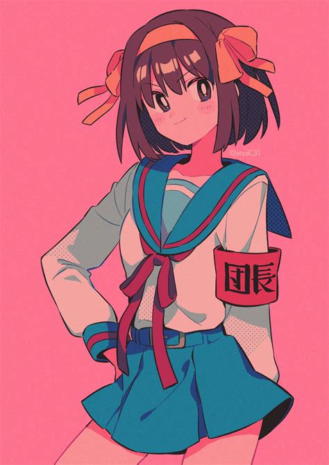 Suzumiya Haruhi Suzumiya Haruhi No Yuuutsu Drawn By Menma Enaic Danbooru