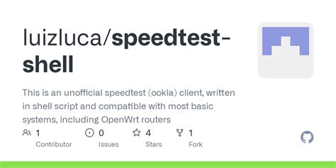 Github Luizlucaspeedtest Shell This Is An Unofficial Speedtest Ookla Client Written In