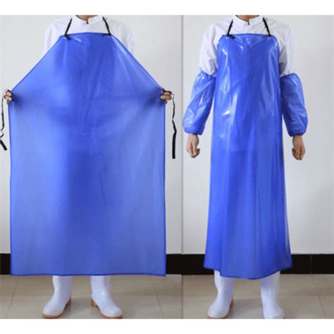 Vinyl Waterproof Apron Heavy Duty Work Aprons 43“35” Blue Walmart