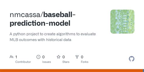 GitHub Nmcassa Baseball Prediction Model A Python Project To Create Algorithms To Evaluate