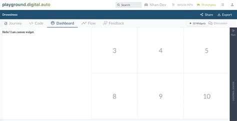 Create Custom Widget Digitalauto Playground Documentation