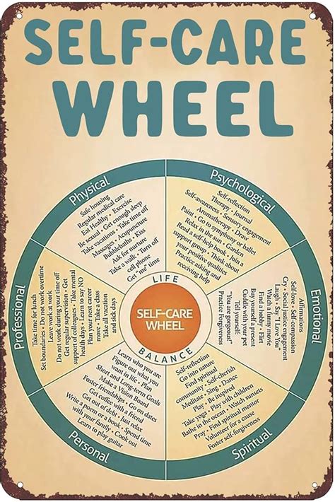 Printable Blank Self Care Wheel