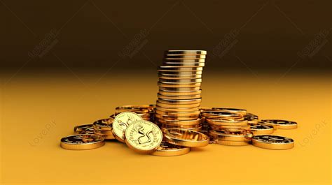 빛나는 황금 달러 기호가 있는 동전 더미의 3d 렌더링 달러 동전 배경 동전 3d 배경 나는 배경 이미지 Hd 달러 동전 동전 3d 나는 배경 사진 무료 다운로드