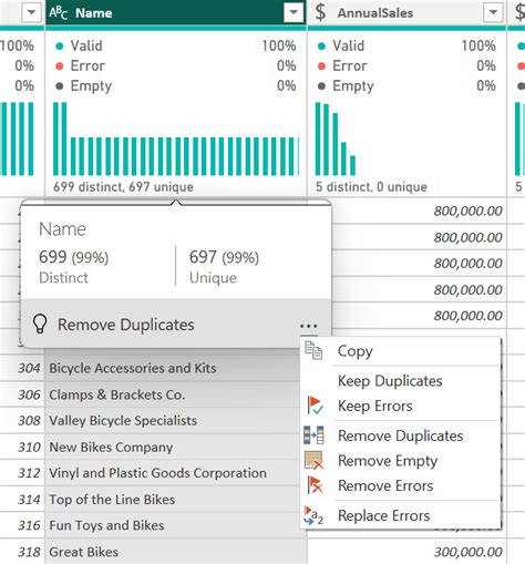 De Hulpprogrammas Voor Gegevensprofilering Gebruiken Power Query