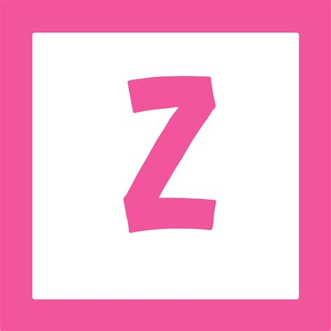 Premium Vector Small Alphabet Shapes Z