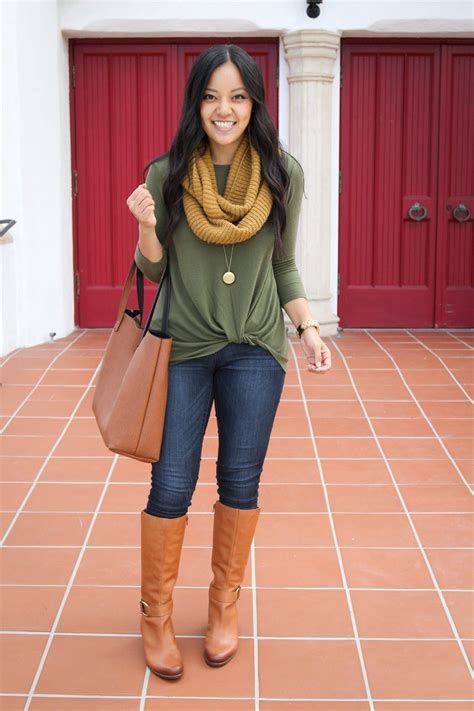 Cute Fall Outfits With Jeans And Boots