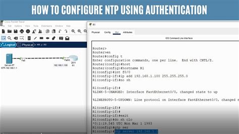 Ntp Using Authentication Ccna Networkforyou Packet Tracer Youtube