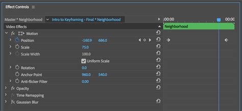 An Introduction To Using Keyframes In Premiere Pro Film Editing Pro