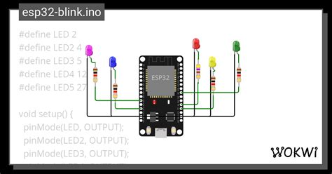 Esp32 Blink Ino Copy Wokwi ESP32 STM32 Arduino Simulator