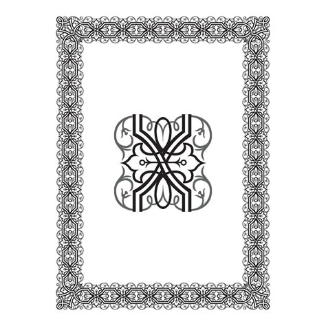 Vintage Floral Classic Calligraphic Retro Vignette Scroll Frames Ornamental Design Elements