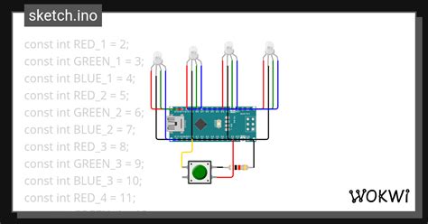 4 Rgb Led Control Wokwi Esp32 Stm32 Arduino Simulator