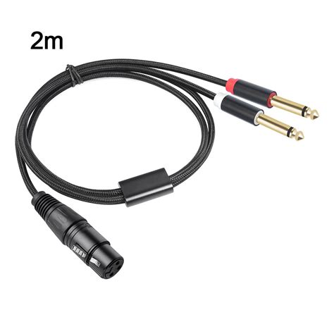 Lierteer Ytype Dual 6 35 For Ts Male To For Female Point Two Audio Connecting Cable 2m