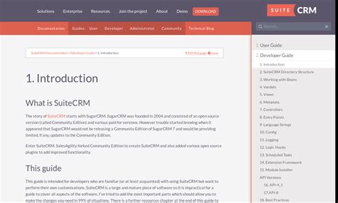 New Suitecrm Online Documentation Suitecrm