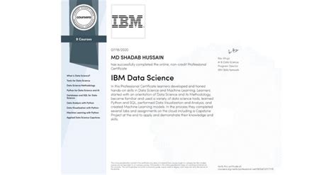 Md Shadab Hussain On Linkedin Ibm Datascience Pythonprogramming