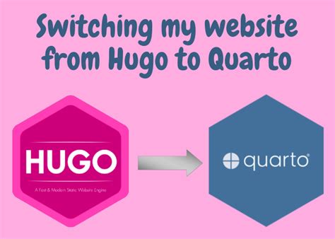 Switching My Website From Hugo To Quarto Nicola Rennie