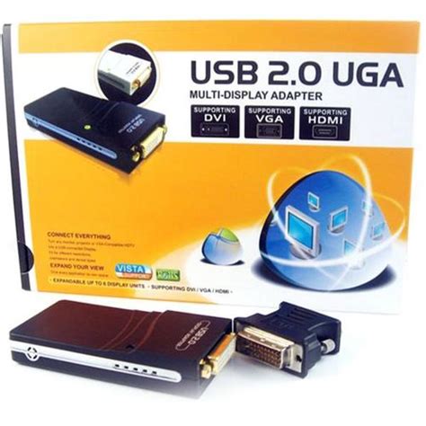 Jual USB 2 0 UGA To VGA DVI HDMI Multi Display Up To 6 Monitor Sekaligus Kota Batam