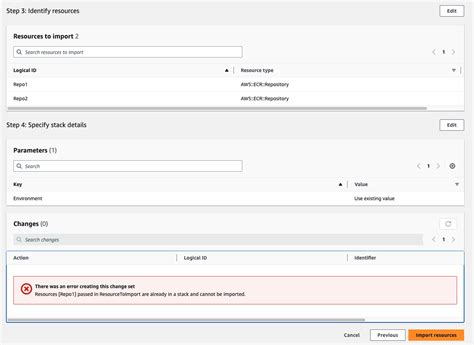 Awsecrrepository Import Into Existing Stack · Issue 1607 · Aws