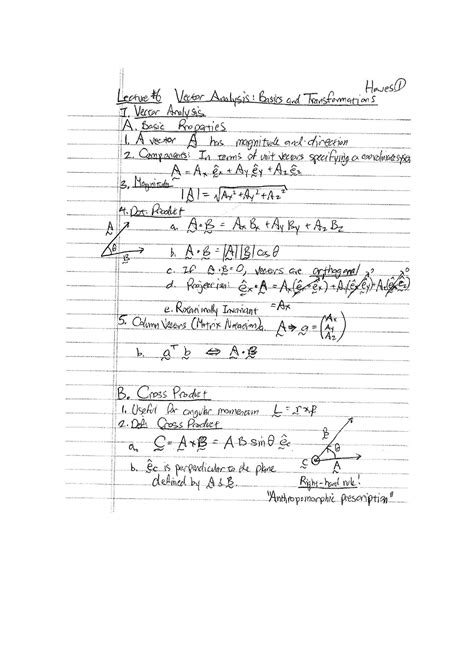 Solution Mathematical Methods Of Physics Vector Analysis Basics And Transformations Lecture