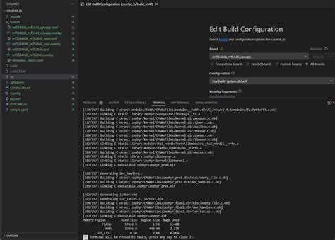 Failing To Build Fatfs Sample On Nrf5340dk Nordic Qanda Nordic