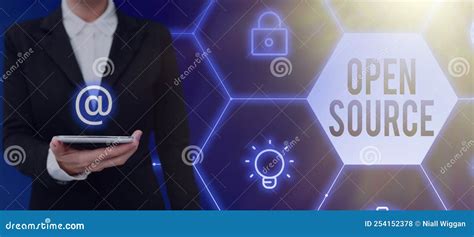 Inspiration Showing Sign Open Source Business Concept Denoting