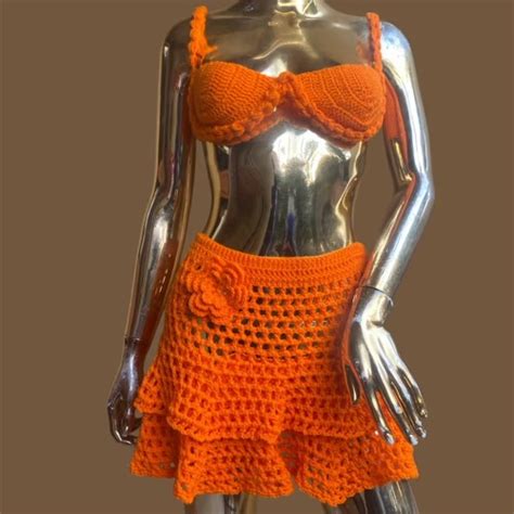 9 Crochet Floral Mini Skirt Free Patterns Crocht