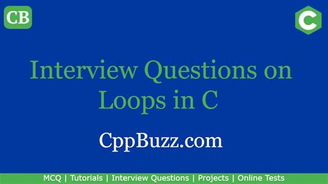 Interview Questions On Loops In C For While And Do While