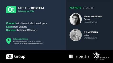 Bob Messiaen On Linkedin Qt Belgium Kickoff Thu Feb 1 2024 630 Pm Meetup