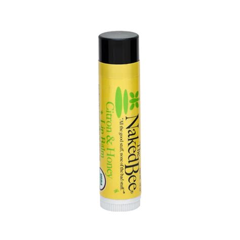 Citron And Honey Organic Lip Balm The Naked Bee